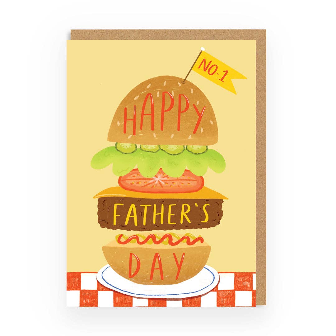 Father's Day Burger Greeting Card – The Balloon Works