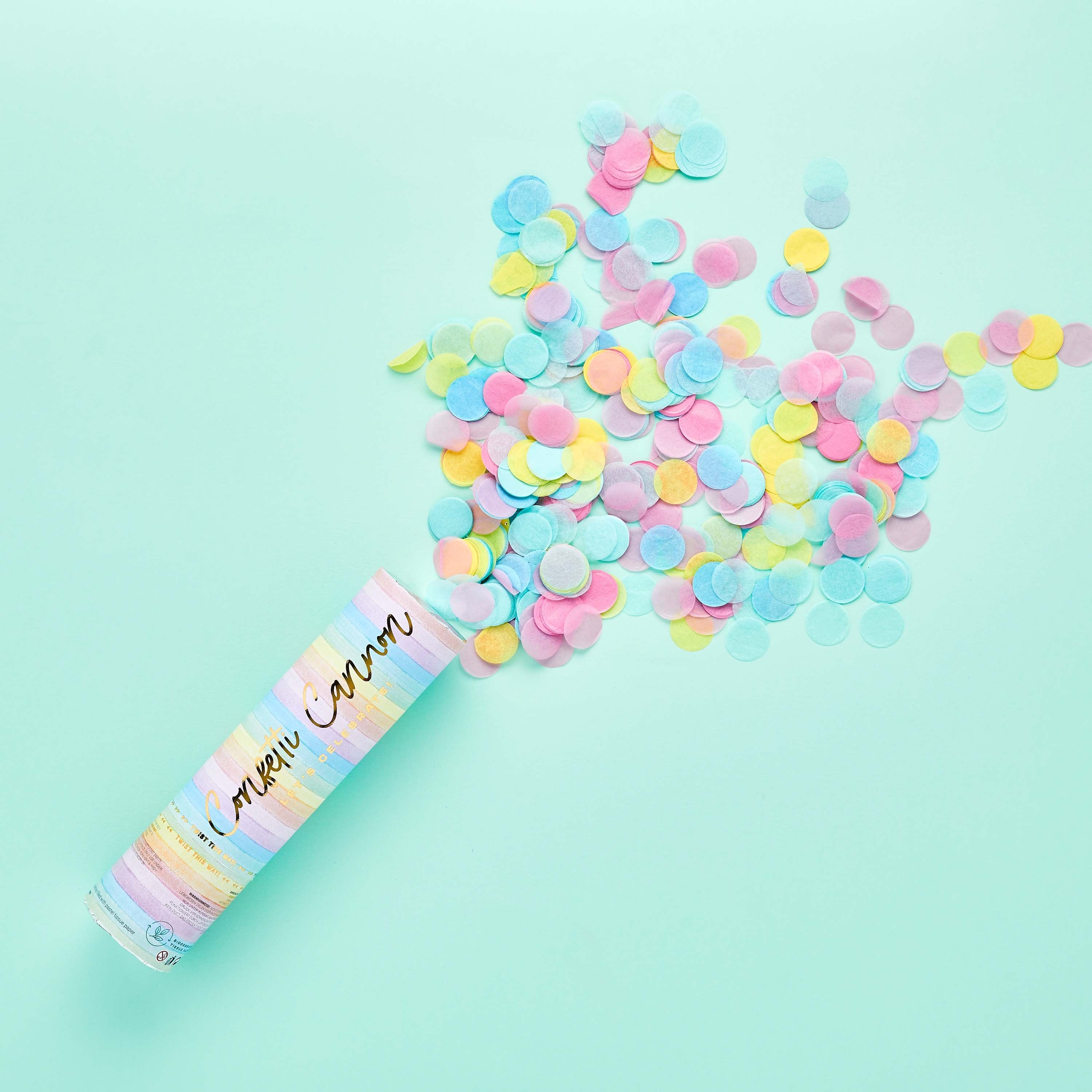Pastel Confetti Cannon – The Balloon Works