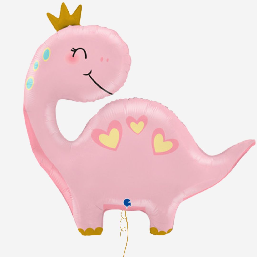Pink Dinosaur Large Inflated Foil Balloon – The Balloon Works