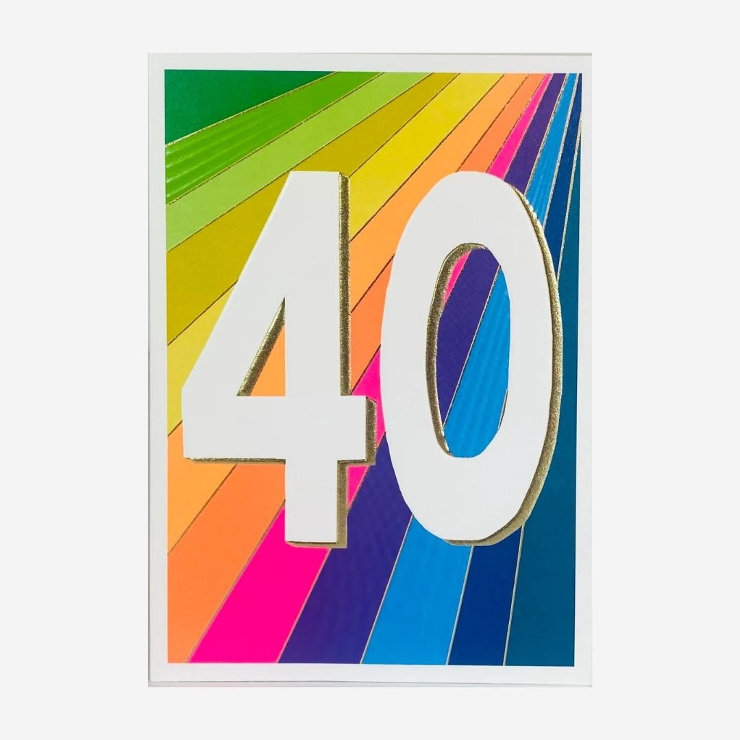 Age 40 Card by Paper Salad – The Balloon Works