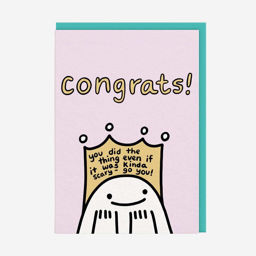 Congrats Crown Greeting Card – The Balloon Works