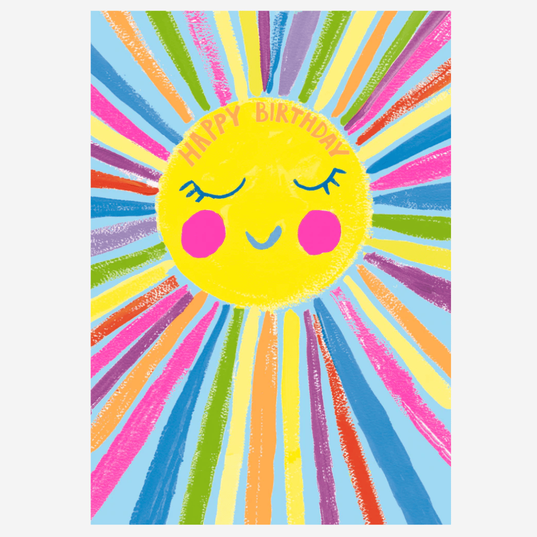 Happy Birthday Beams Card by Paper Salad – The Balloon Works