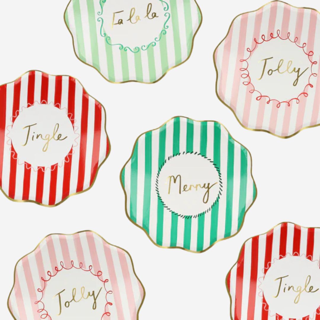 Striped Side Plates – The Balloon Works