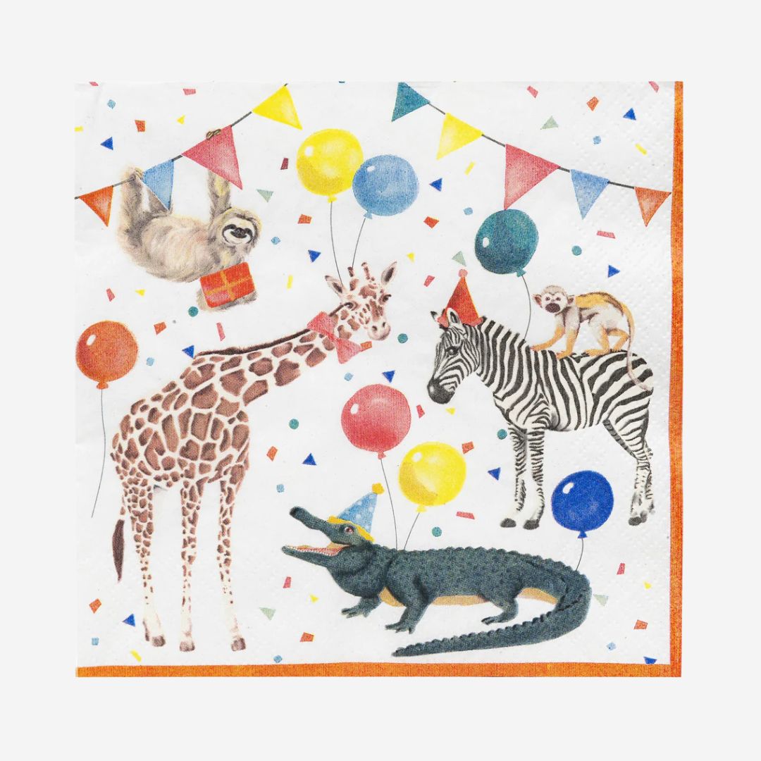 Safari Animal Napkins – The Balloon Works