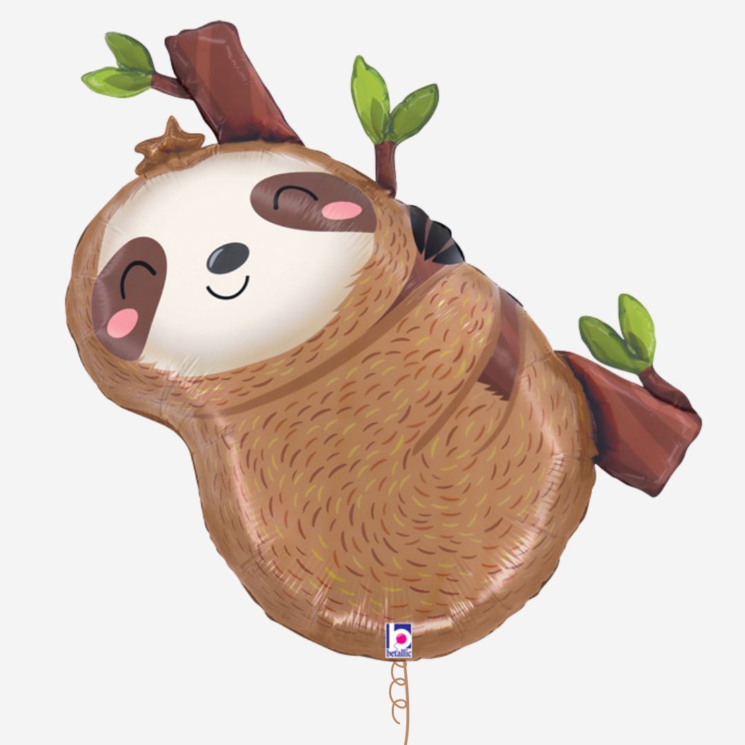 Sloth Inflated Foil Balloon – The Balloon Works