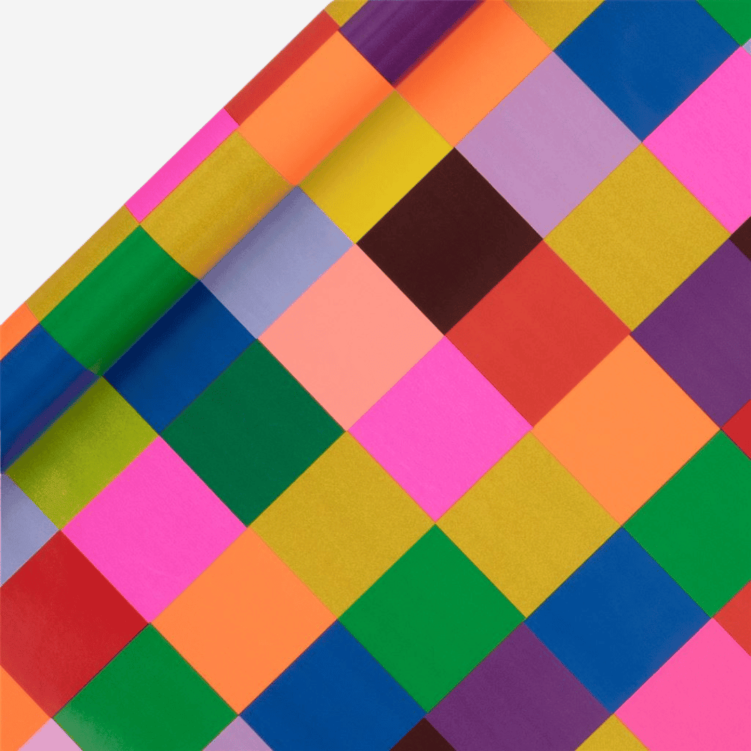Wrapping Paper Checkered 4m Roll – The Balloon Works