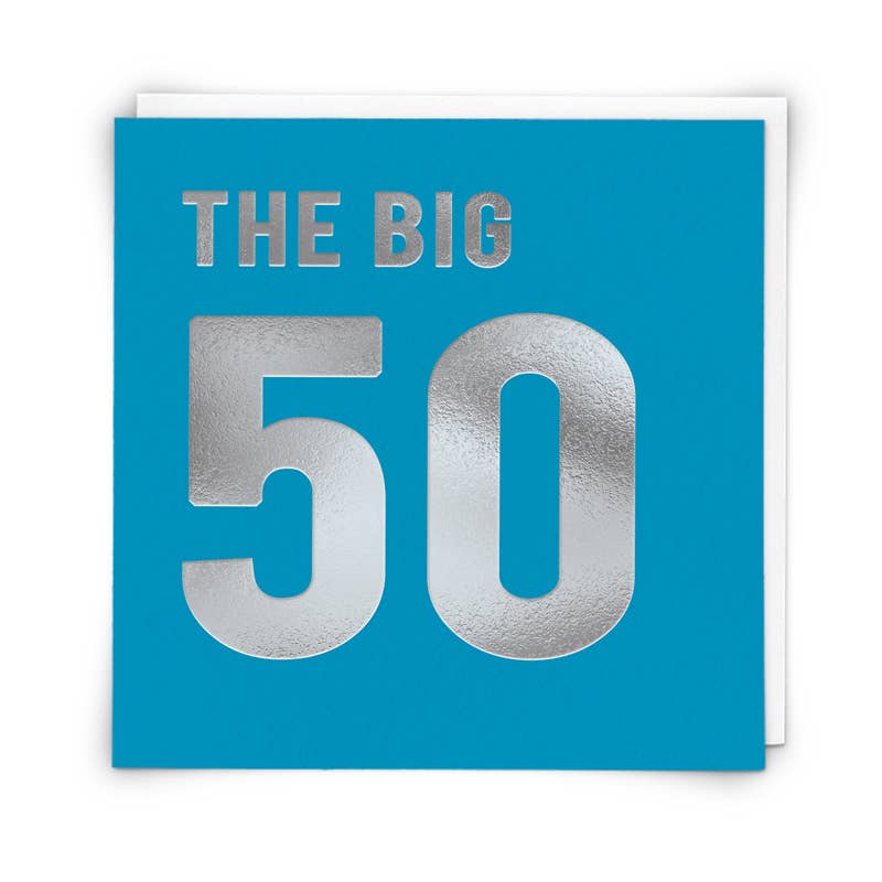 Big 50 Greetings Card – The Balloon Works