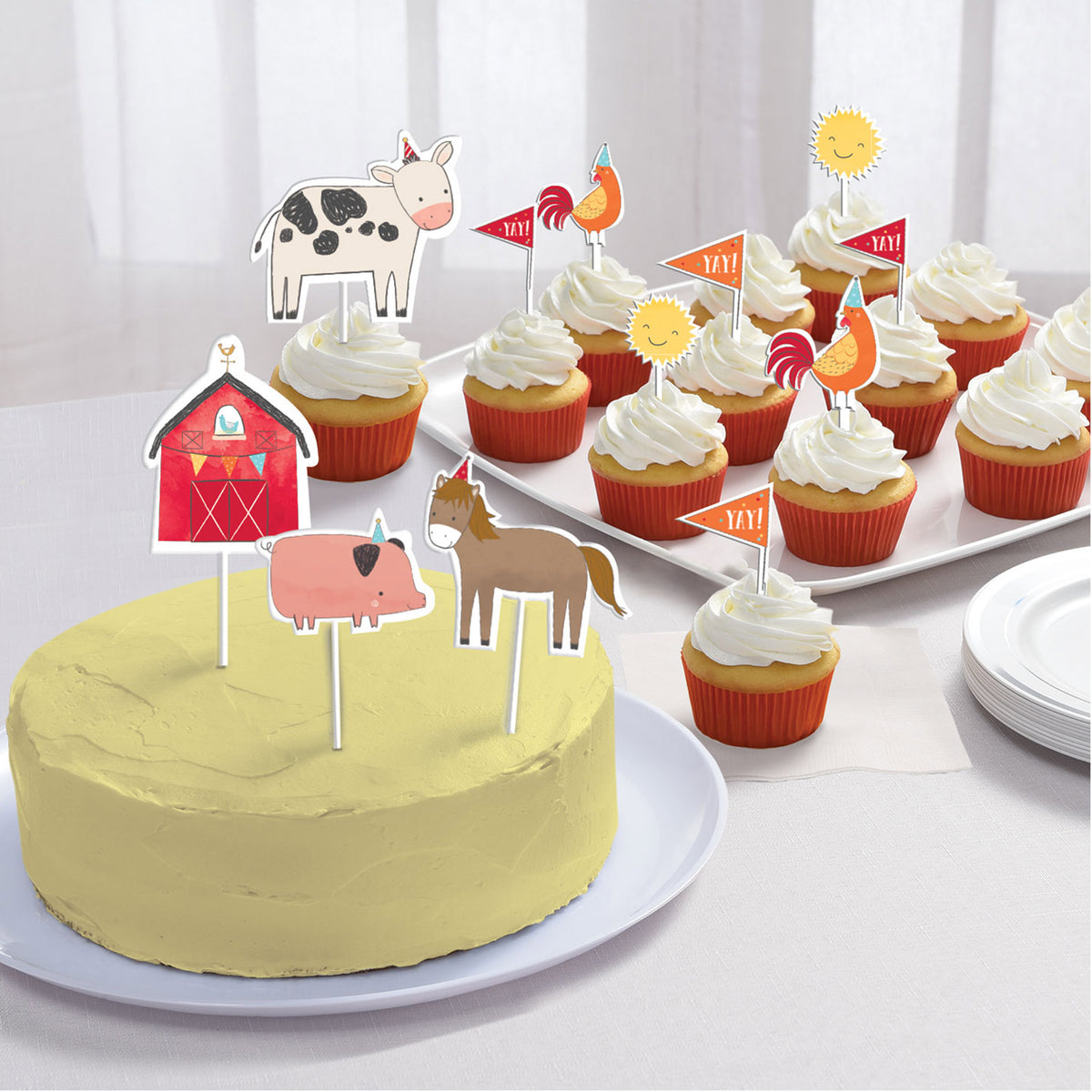 Barnyard Farm Birthday Cake Topper – The Balloon Works