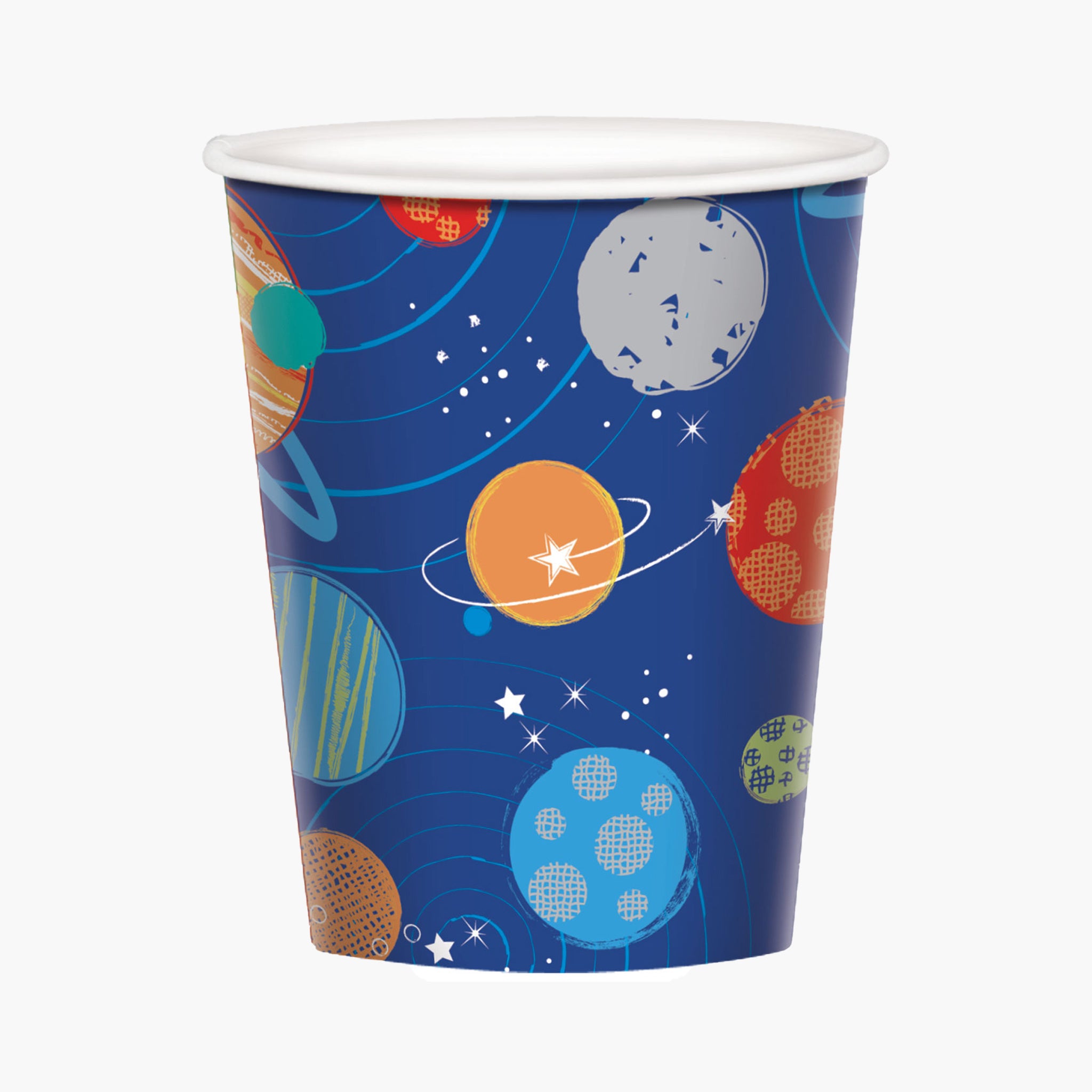 Blast Off Birthday Paper Cups – The Balloon Works