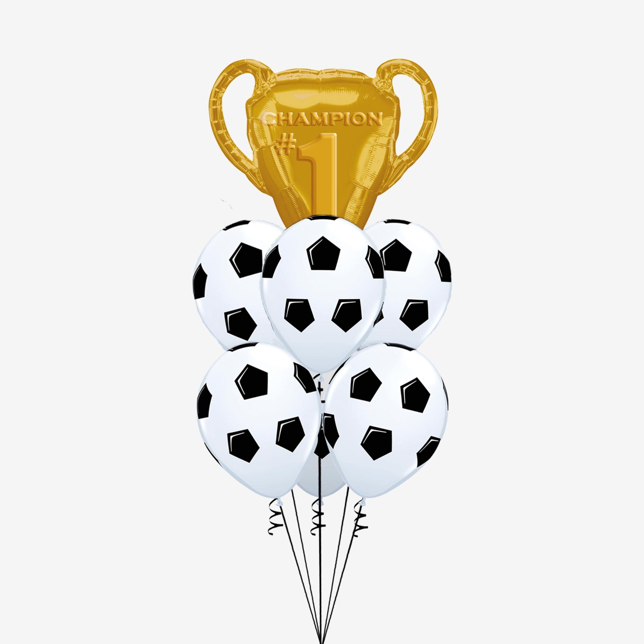 Football Champion Inflated Balloon Bouquet – The Balloon Works
