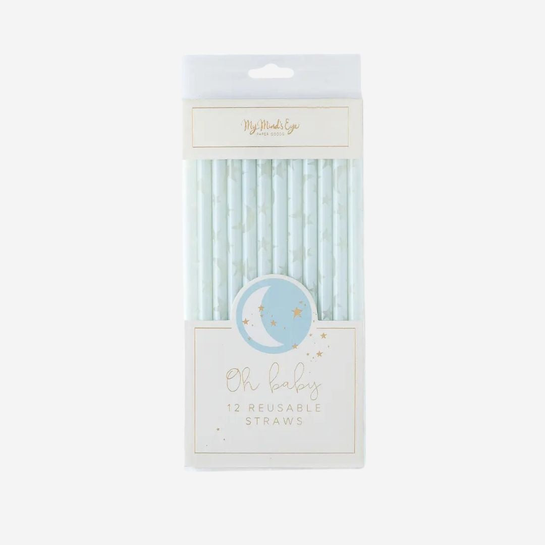 Baby Blue Reuseable Straws – The Balloon Works