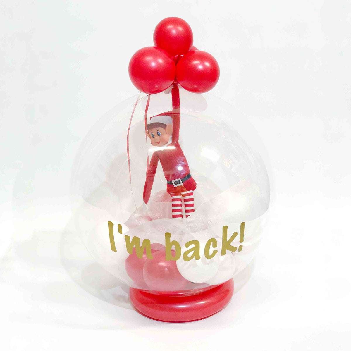 Personalised Elf Balloon Arrival – The Balloon Works