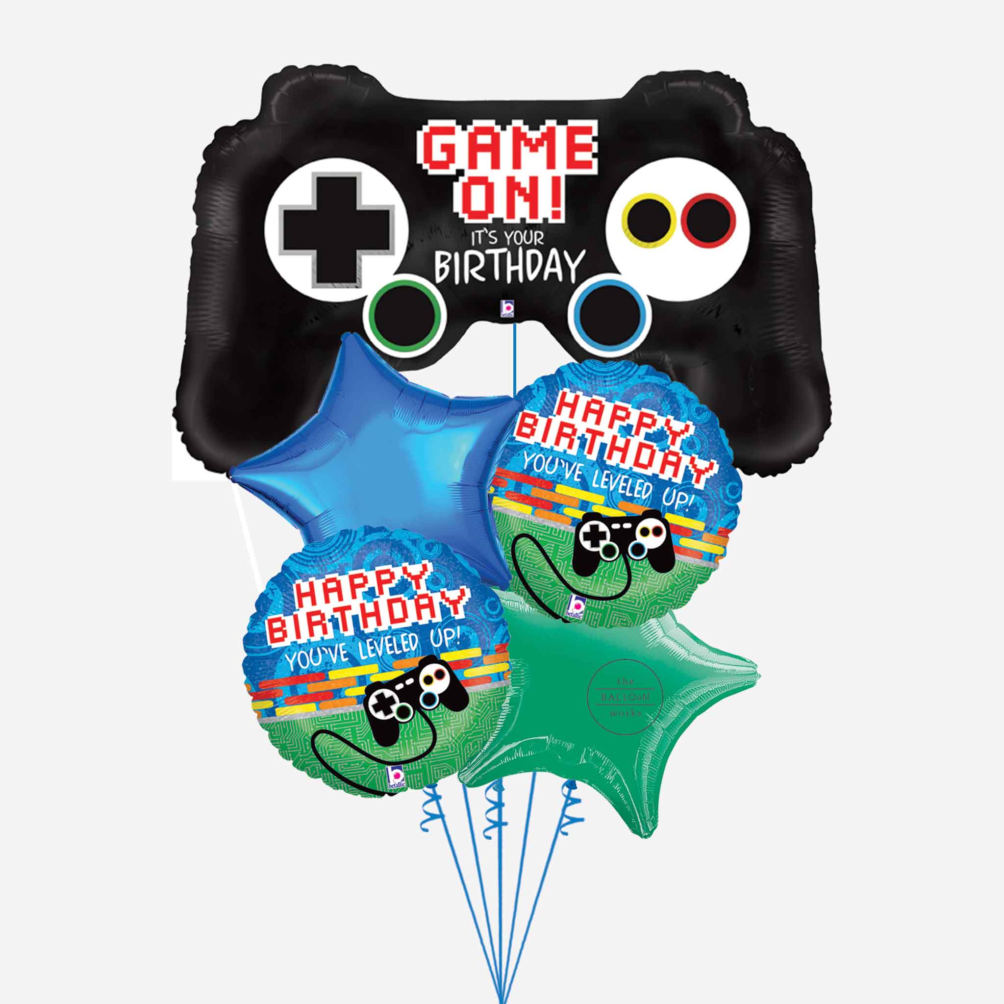 Level Up Gaming Foil Balloon Bouquet – The Balloon Works
