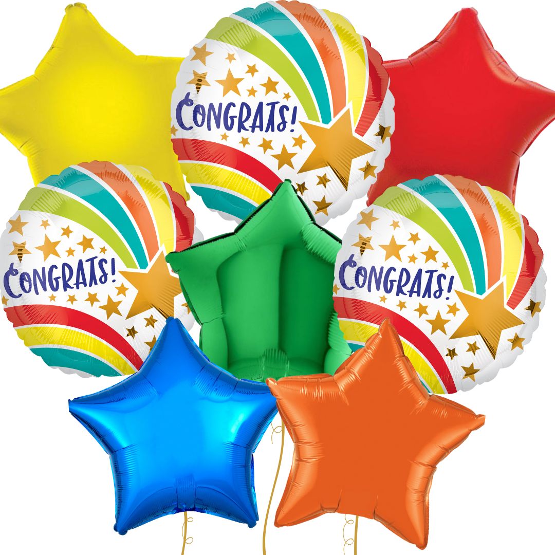 Congratulations Star Bouquet – The Balloon Works