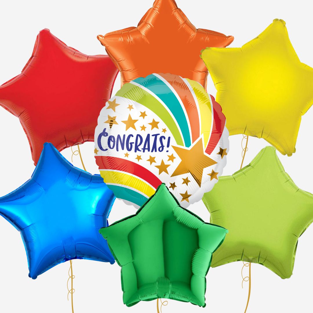 Congratulations Star Bouquet – The Balloon Works