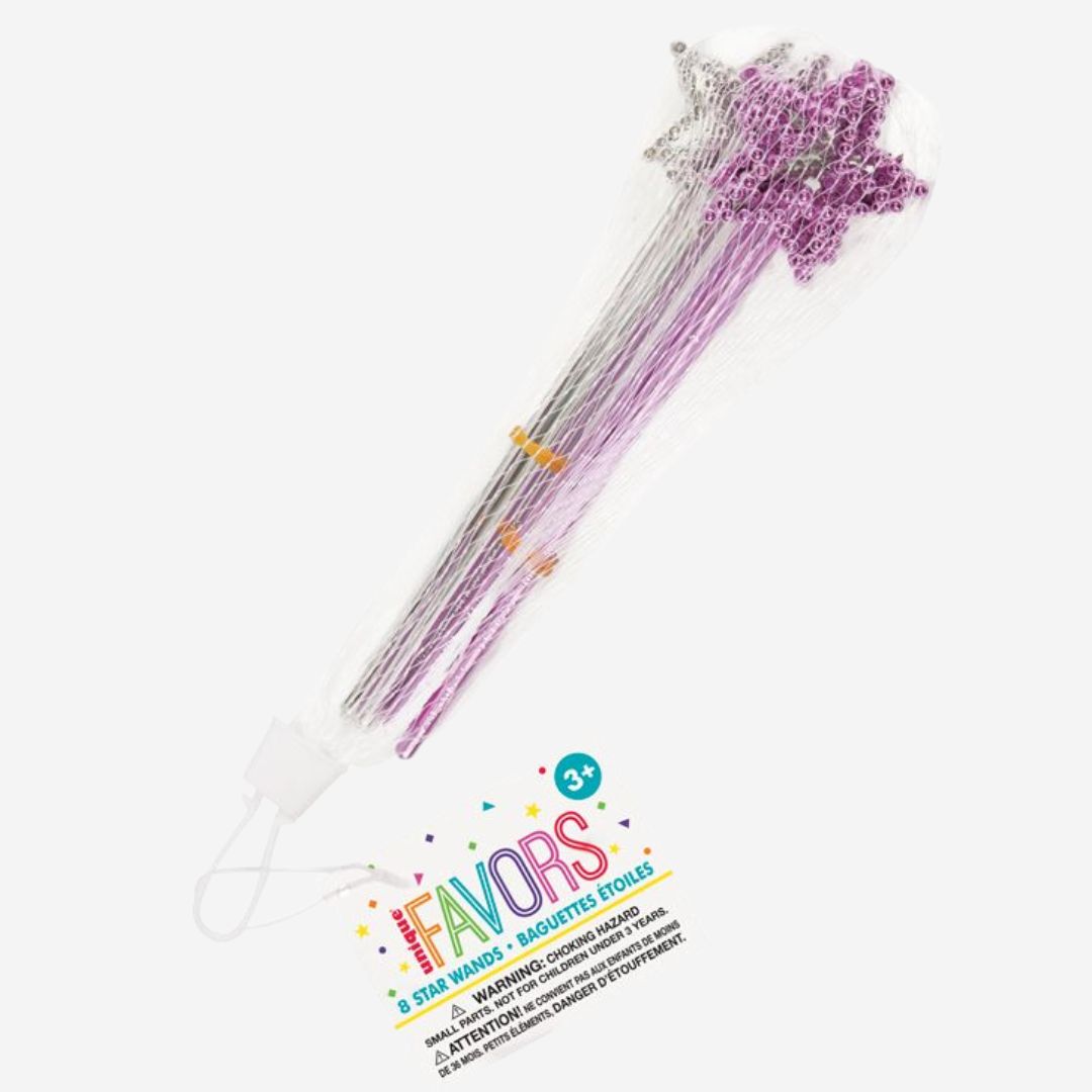Pack of 8 Mini Star Wands Favour – The Balloon Works