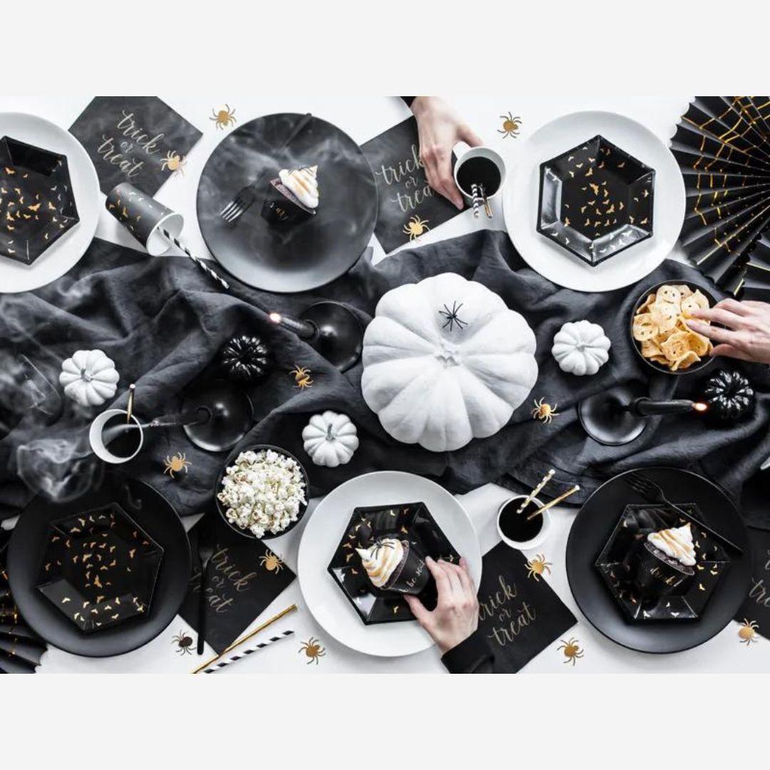 Trick or Treat Halloween Bat Plates – The Balloon Works