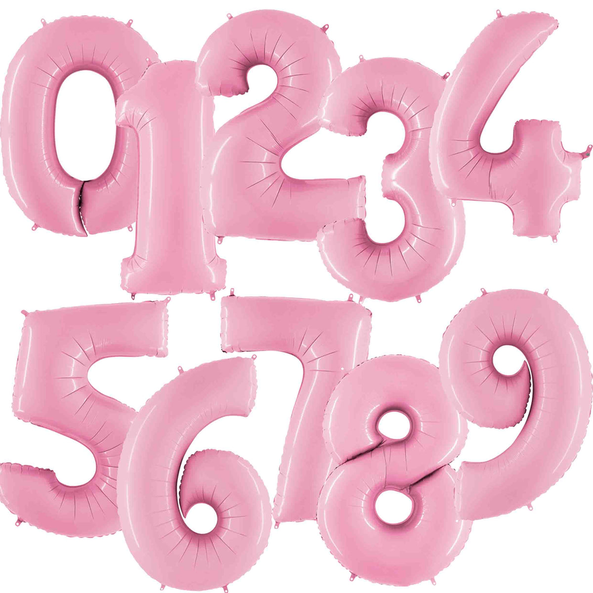 Large Pink Foil Number Balloons | Age Balloon | The Balloon Works