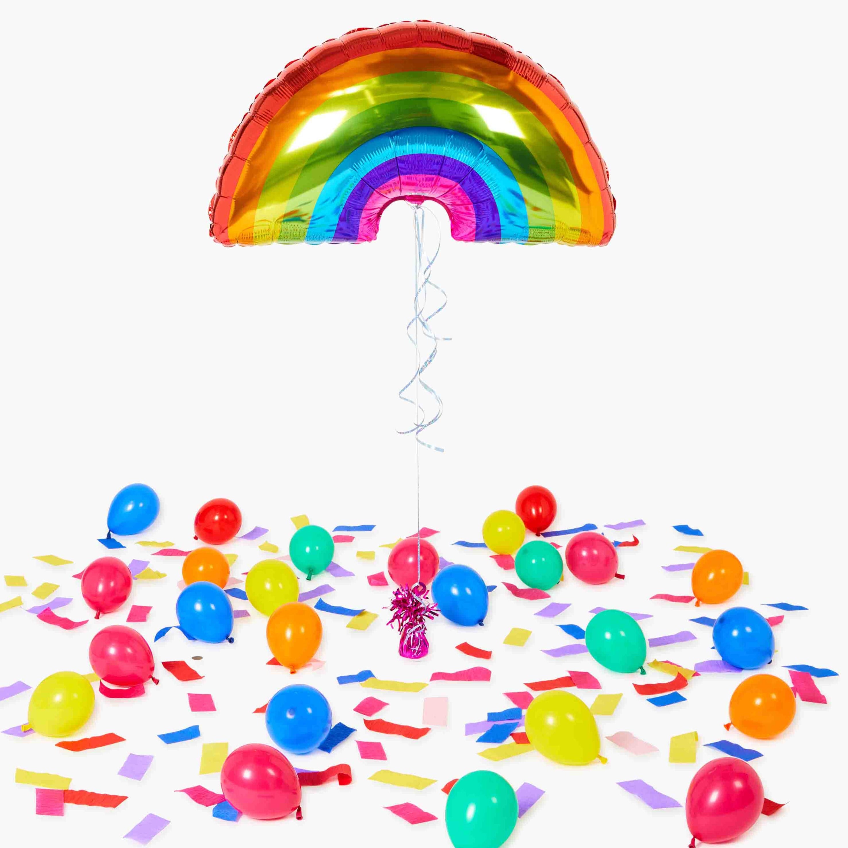 Bright Rainbow Foil Balloon – The Balloon Works