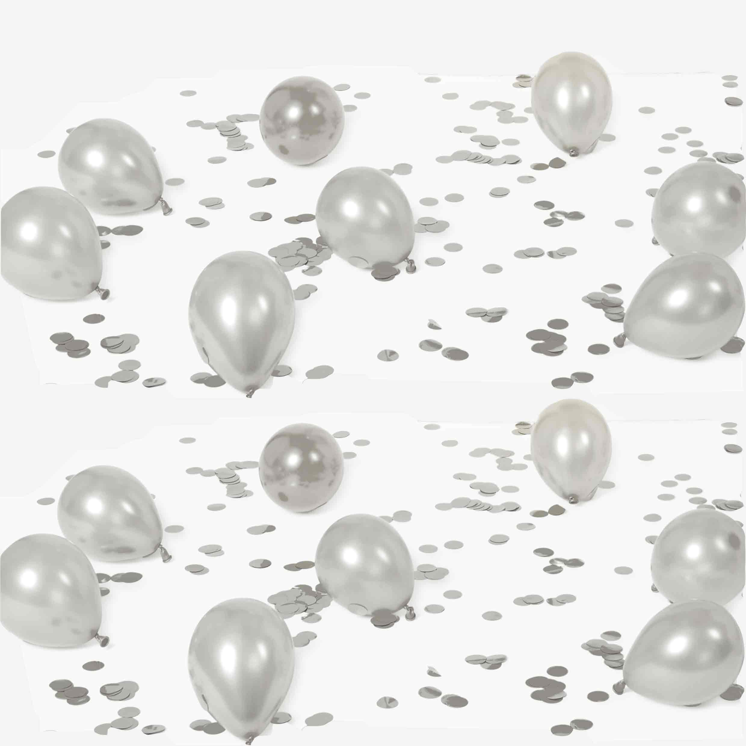 12 Mini Balloons Silver – The Balloon Works