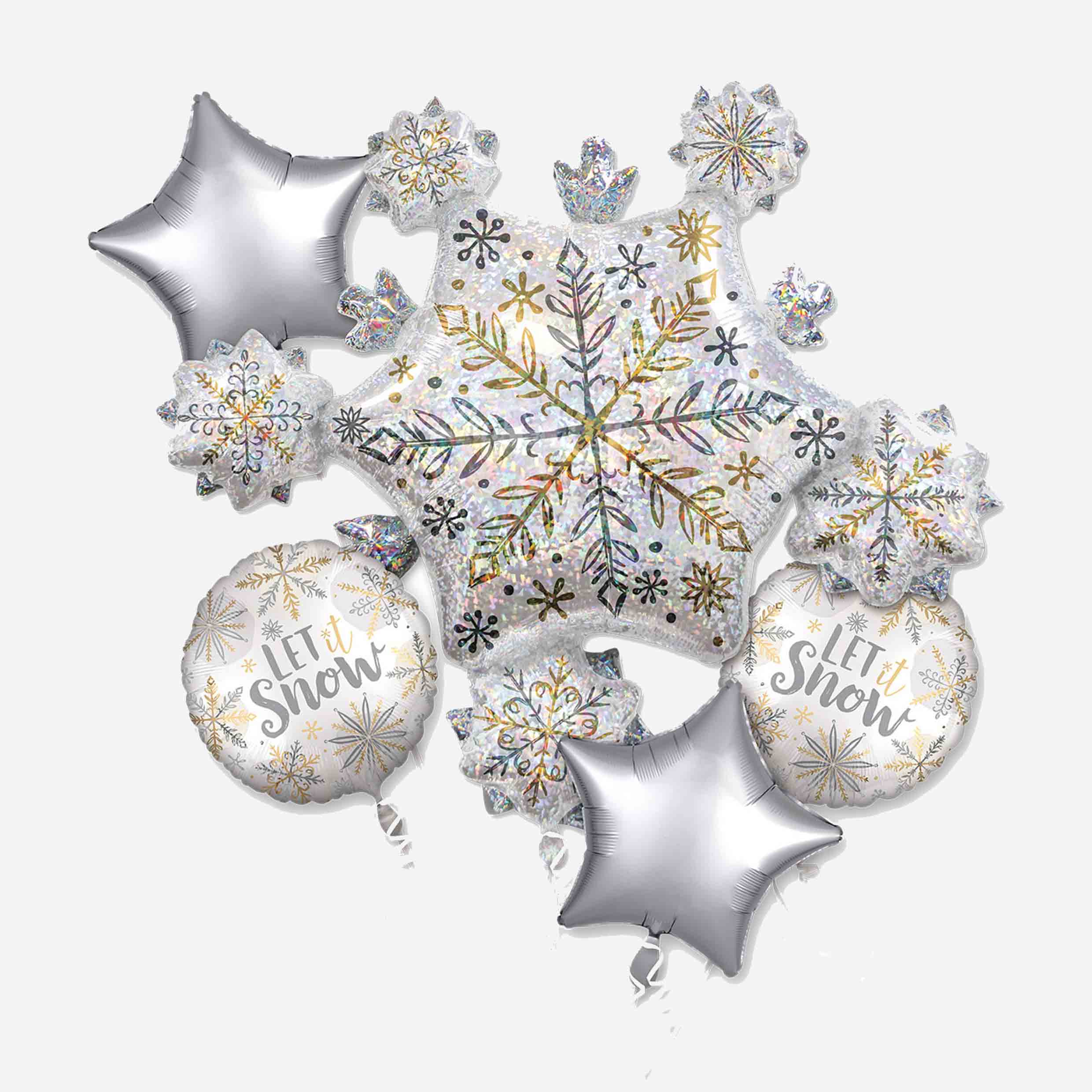 Christmas Let it Snow Balloon Bouquet | Halloween Party | The Balloon Works